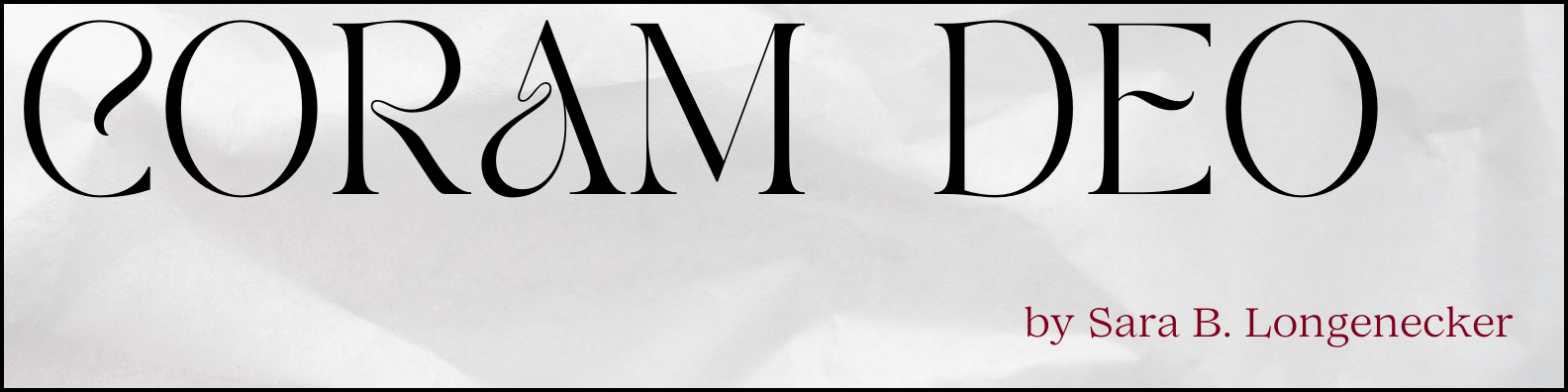 CORAM DEO x Substack